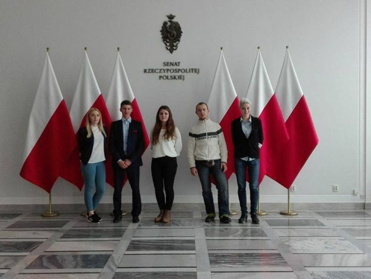 Delegaci ZSP nr 5 w Sejmie